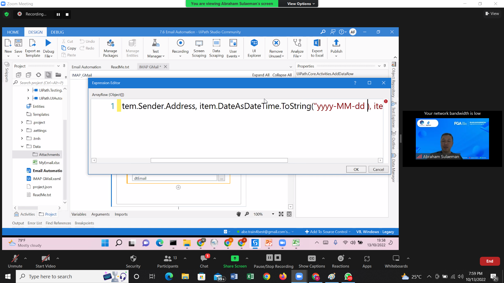 DTS FGA – RPA – Train4best